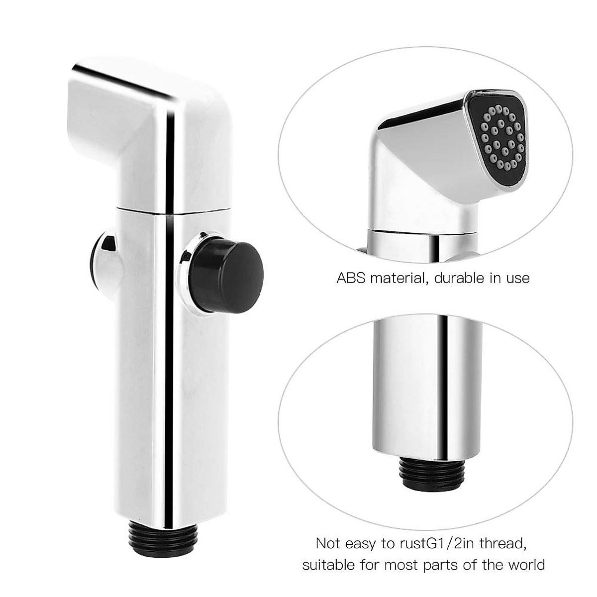 G1/2in Bidet Sprayer for Toilet, Spray Bathroom Toilet Accessories for Floor, Toilet, Taking Shower