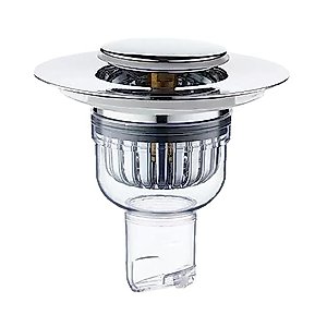 Drain Filter Bounce Cores Bathtub Drain Plug Sink Basins Drain Filter Bathtub Stopper For Bathroom Kitchen Easy Install Sink Drainers For Kitchen Sink Bathroom Stopper Strainers Mesh Garbage Disposal