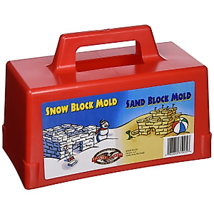 Flexible Flyer Snow Fort Building Block, Sand Castle Mold, Beach Toy Brick Form, 1 mold (605)