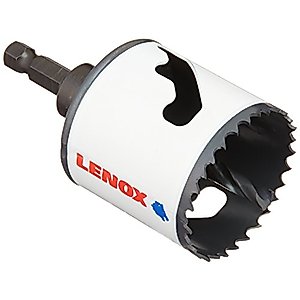 Lenox Tools Bi-Metal Speed Slot Arbored Hole Saw with T3 Technology, 1-13/16"