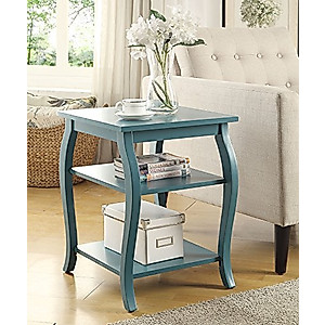 ACME Furniture Becci End Table, One Size, Teal