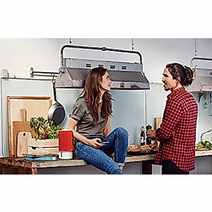 Libratone ZIPP Portable WiFi + Bluetooth Wireless Speaker - Compatible with Alexa (Victory Red)