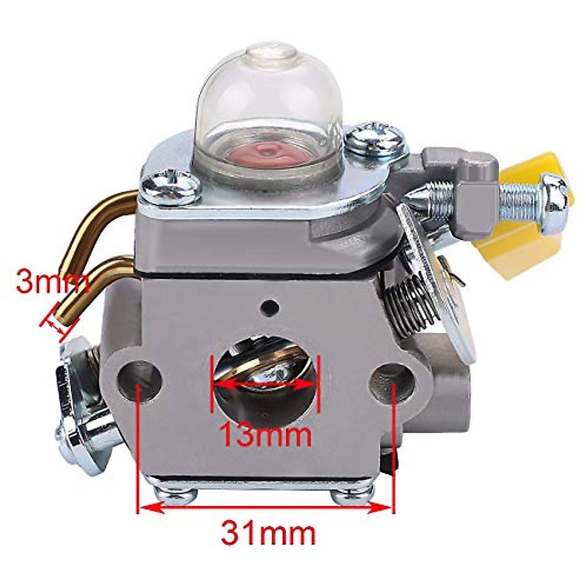 ATVATP 308054077 308054043 Carburetor for Ryobi EX26 SS26 SS30 Carburetor Homelite 308054015 308054028 308054034 309368003 985624001 25cc 26cc 30cc Hedge String Trimmer Blower 900952001 Filter