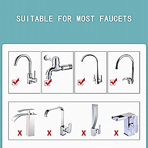 Faucet Water Filter,Universal Interface Faucet Filter Kitchen Home Water Purification Universal Water Saving Water Filter,Faucet Water Filter for Kitchen Sink (A)