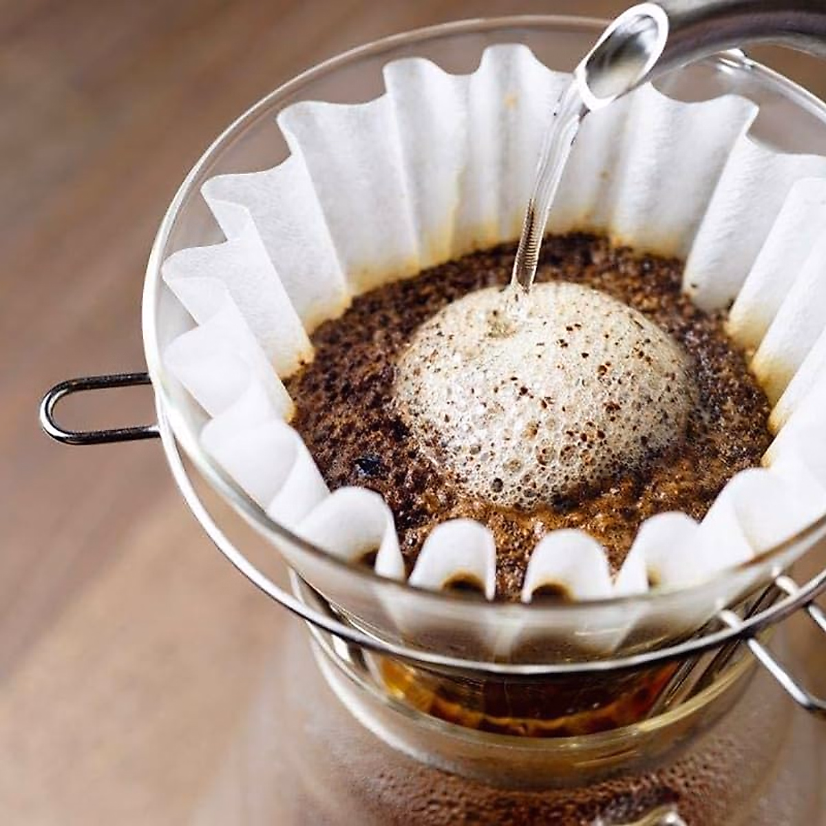 GoldTone 100 Pack Coffee Filters,1-2 Cup Basket Paper Coffee Filters for Mini Mr Coffee, Single Serve Coffee Pot, Pour Over Coffee Makers with 1 OZ Scoop (Coffee Filters (100))