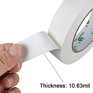 BOMEI PACK White Gaffer Tape, Matte Non-Reflective, 1inch x 30yds No Residue Hand Tear Self-Adhesive Gaffer Tape for Labeling, Cable, Stage, Photo Studio, Painters and Duct Repair, 1 Pack