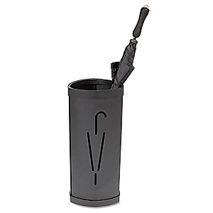 ALBA PMTRIA2N Triangular Umbrella Stand, 10 1/4w x 10 1/4d x 23 2/3h, Black