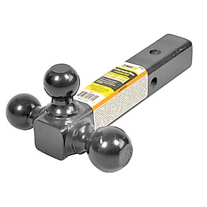MaxxHaul 70270 Trailer Hitch Hollow Shaft Triple Ball Mount - Black
