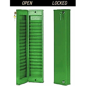 Sentry Model Custom30 Lockable Security ID Card Rack, 30 Pocket, Black