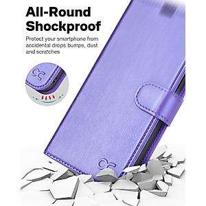 OCASE for iPhone 15 Pro Detachable Wallet Case with Card Holder, [2 in 1] PU Leather Flip Folio Case with RFID Blocking Magnetic Stand Removable Shockproof Phone Cover 6.1 Inch, Purple