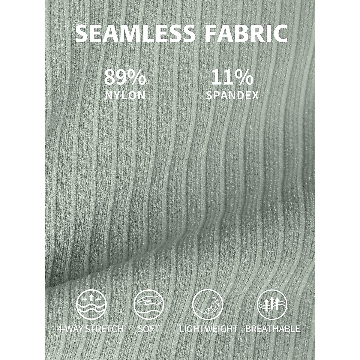 ATTRACO Women Workout Tank Tops Yoga Tops Sleeveless Running Shirts Basic Athletic Top Light Green