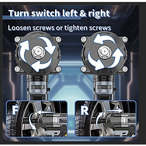 Cordless Impact Wrench,3-speeds Cordless Impact Gun with 2 * 4.0Mah, 1000N.m (740Ft-lbs) Electric Impact Wrench with 5 Sleeves, High Torque 1/2 Impact Wrench, Power Impact Wrenches for Home Car Tyre