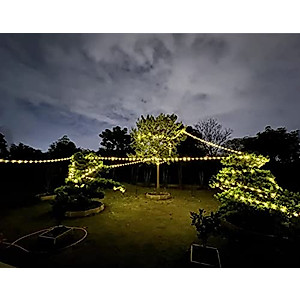 RUICHEN Fairy Lights Plug in, Waterproof 8 Modes 72 Ft 200 LED PVC Coating Silver Wire Twinkle String Lights for Bedroom Patio Garden Fence Christmas Wedding Party (Warm White)