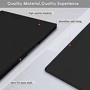 Aippdo Case for Remarkable Paper Pro Tablet 11.8" (Released in 2024), Hard Back Shell Protective Book Folio Cover with Built-in Pen Holder, with Auto Sleep/Wake Function.