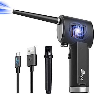 Electric Air Duster, Cordless Air Duster, Rechargeable Compressed Air Duster, 33000 RPM Air Blower, Two Smart Start Modes, Good Replacement for Compressed Air Can, Reusable Dust Destroyer…