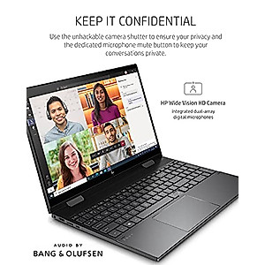 HP Envy x360 15 Convertible Laptop, AMD Ryzen 5 5500U Processor, AMD Radeon Graphics, 8 GB RAM, 512 GB SSD, 15.6 inch Full HD Display, Windows 10 Home(15-ee1010nr, 2021)