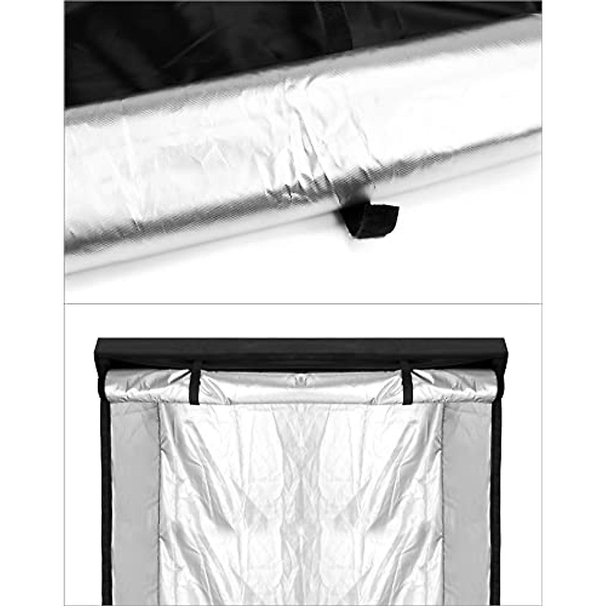 Qwork Storage Shelving Unit Cover, Wire Rack Cover for Shelf 36X14X72in, 210D Oxford Cloth, to Keep Rack Clean, for Your Home, Office, Storage and Garage, Black Cover Only