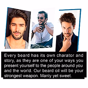 DISAAR Beauty Beard Growth Oil Daily Support Formula Moisturizing Roots Repair Damaged Hair 30ml / 1fl.oz