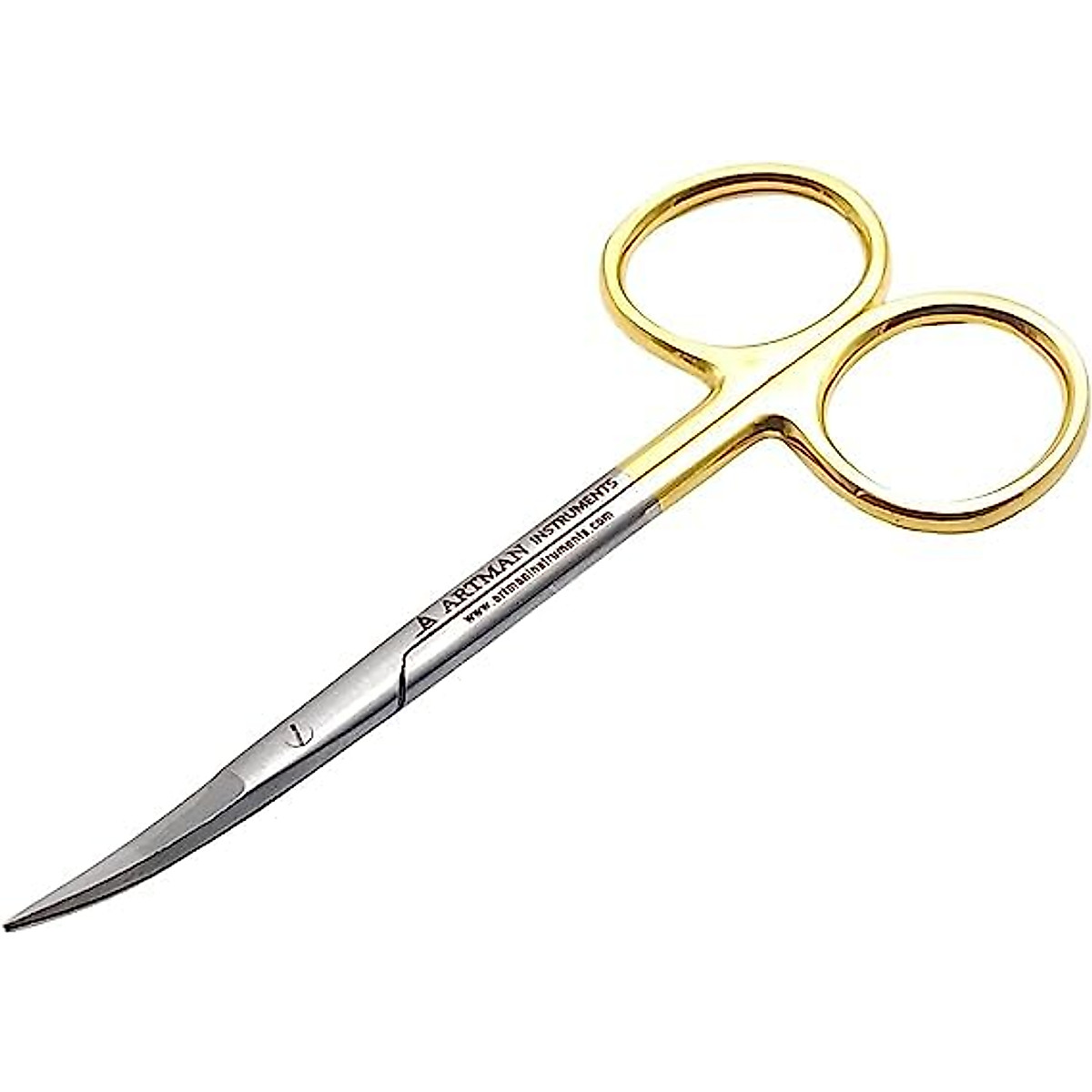 Scissors 4.5 inch CURVED Set of 3 for office art and craft applique BY Wise Linkers