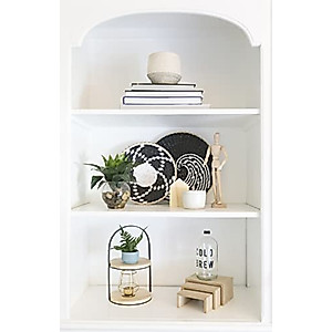 Outer Woods Boho Wall Decor Wicker Baskets | Decorative African Woven Rattan Seagrass Hanging Basket for Home | Small and Large Boho Home Round Flat Art Plates Set of 3 | Unique Handmade Boho Basket