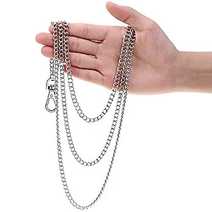 Anezus 3pcs Belt Chain, Pocket Chain, Chains for Wallet, Pants, Jeans, Goth Accessories for Eboy, Egirl, Men and Women