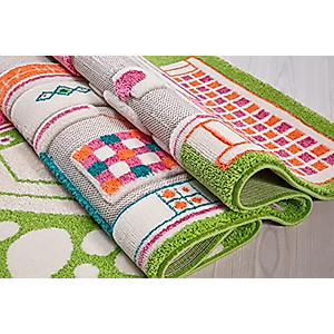 IVI Playhouse Green 3D Play Mat, Non-Toxic, Stain Resistant, Educational Montessori Activity Toys for Kids, Medium, 59" L x 39" W