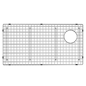 KRAUS KBG-GR2814 Bellucci Series Stainless Steel Kitchen Sink Bottom Grid with Soft Rubber Bumpers for 33-inch Kitchen Sink