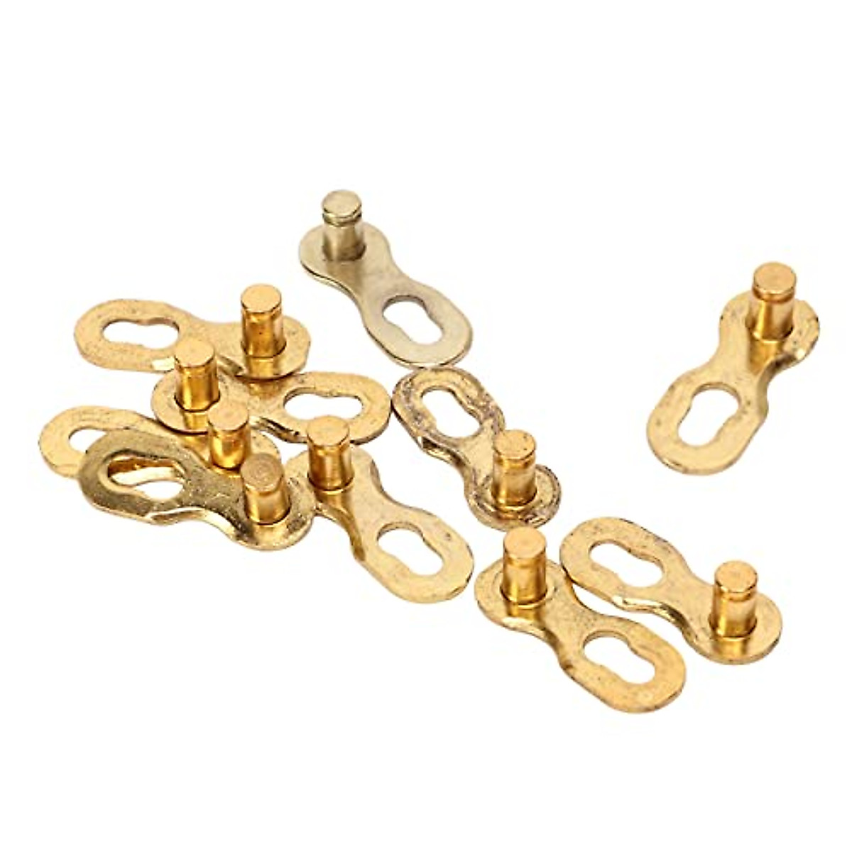 Bike Missing Chain Link, Bike Mechanical Repair Kit 10 Pairs Of 9 Speeds Reusable Gold Bike Msising Chain Link Manganese Steel Bike Owner Connected Chain Link Used For Mountain Biking Road Bikes