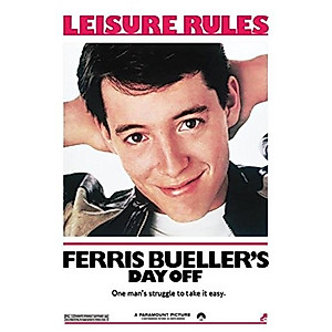 Ferris Buellers Day Off Leisure Rules Old Movie Poster Retro Wall Art Aesthetic Room Decor Vintage 80s Classic Comedy Film One Mans Struggle To Take It Easy Cool Wall Decor Art Print Poster 24x36