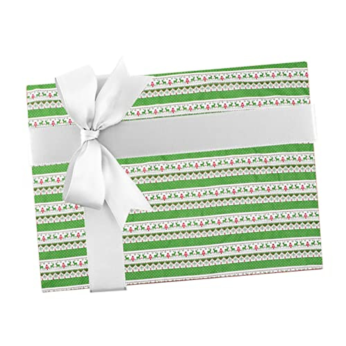 CORHAD Sheet Sewing Patchwork Stocking Christmas Printed Elk Green Quarters Linen Supplies with Art Scrap Bundles Wreath Reindeer DIY Pattern Fabric Bag Apron Bundle Quilting Doll Precut