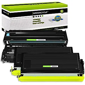 GREENCYCLE TN460 TN-460 Toner Cartridge + DR400 DR-400 Drum Unit Combo Set Compatible for Brother DCP-1200 HL-1240 MFC-8300 MFC-9750 MFC-9800 Intellifax 4100 4750 5750 Printer (2 Toner, 1 Drum)