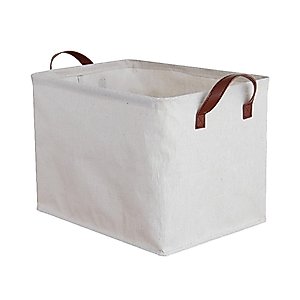 Closet Storage Bins Shelf Baskets for Organizing, Decorative Storage Baskets for Bedroom, Cube Organizer Bins for Playroom, Small Laundry Baskets