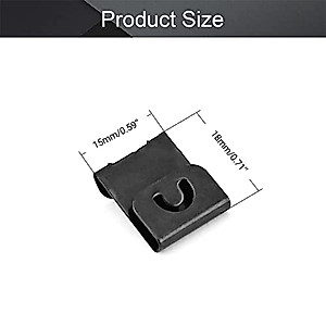 MroMax Photo Frames Hanger Hooks, 0.5mm Thick S-Shaped Metal Wall Mount Album Picture Hanging Clips, 100 Pcs