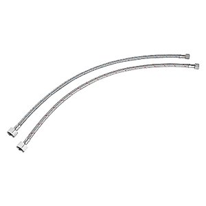 PARLOS 24 Inch Faucet Water Supply Lines cUPC CERTIFIED with 9/16-24 UNEF threads Brass Connector, 2103001