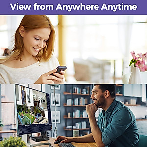 [Auto-Track & 10X Zoom] XMARTO 10CH WiFi 6 HD PTZ Security Camera System Wireless Outdoor/Indoor, Dual-WiFi 4K NVR with 8X Rotate 6MP Home Cams, 1TB HDD (Plug-in 24/7 Surveillance, WiFi-Relay)