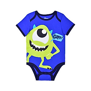 Disney Baby-Boys Donald Bodysuit and Bib, Red, 6-9 Months (Pack of 3)