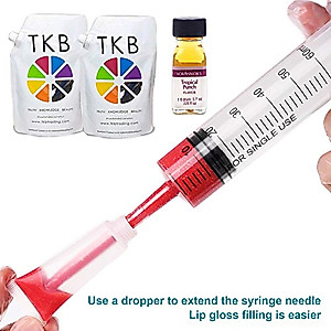 6Pack 60ml Syringe for Liquid - Large Plastic Syringes Without Needle for Jello Shots Food Thick Liquids and Irrigation Water, Lip Gloss Filling, Feeding Dogs Meds, Measuring ( 6 Pack 60 ml / cc )