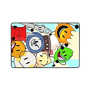 Bfdi Battle for Dream Anime Rug Soft Flannel Carpet 3D Non-Slip Area Rug Art Floor Mat Doormats Decorative Rugs for Bedroom Living Room 36"X24"