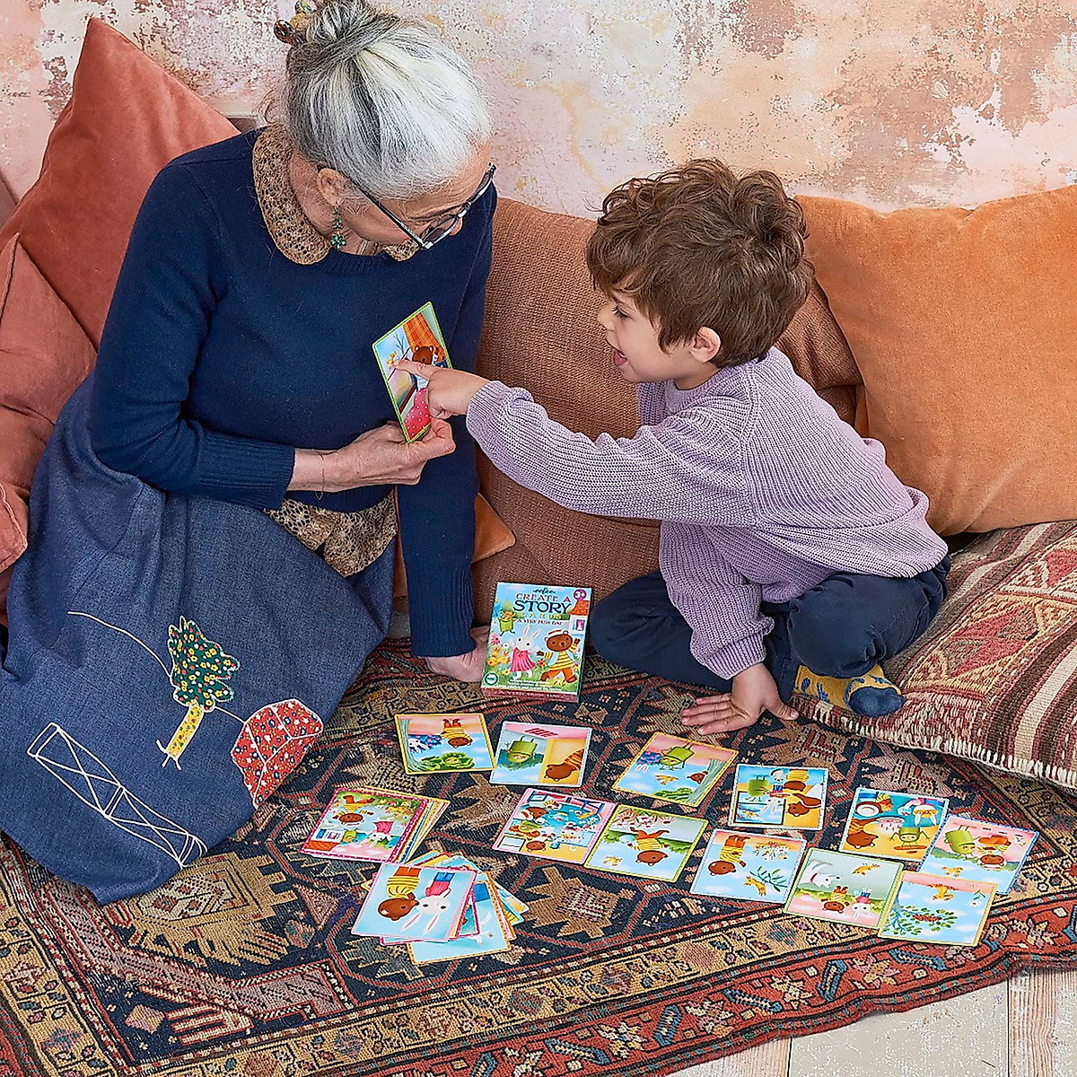 eeBoo A Very Busy Day Create a Story Pre-Literacy Cards/Ages 3+ (TSVBD)