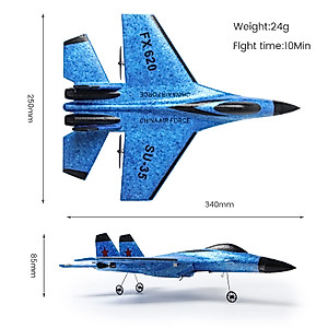 BEHORSE Remote Control Airplane RC Plane 2 Channel Remote Control Airplane Ready to Fly, 2.4GHz Easy to Control RC Glider Plane for Kids