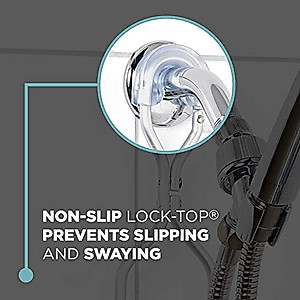 Zenna Home NeverRust Aluminum Hand Held Hose Hanging Shower Caddy Satin, Chrome