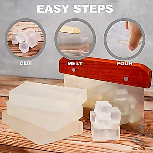 Primal Elements Clear Soap Base - Moisturizing Melt and Pour Glycerin Soap Base for Crafting and Soap Making, Vegan, Cruelty Free, Easy to Cut, Unscented - 10 Pound