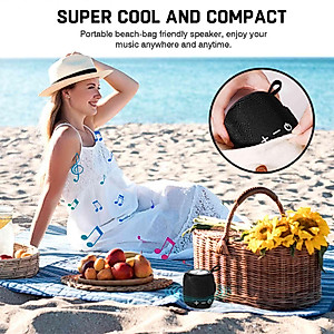 Bluetooth Speaker: Powerful Stereo Sound, IPX7 Waterproof, True Wireless Stereo Pairing, Portable Design, Latest Bluetooth V5.2 - Perfect for Lenovo Z5 Pro, Beach, Outdoor, Home, Parties- Black