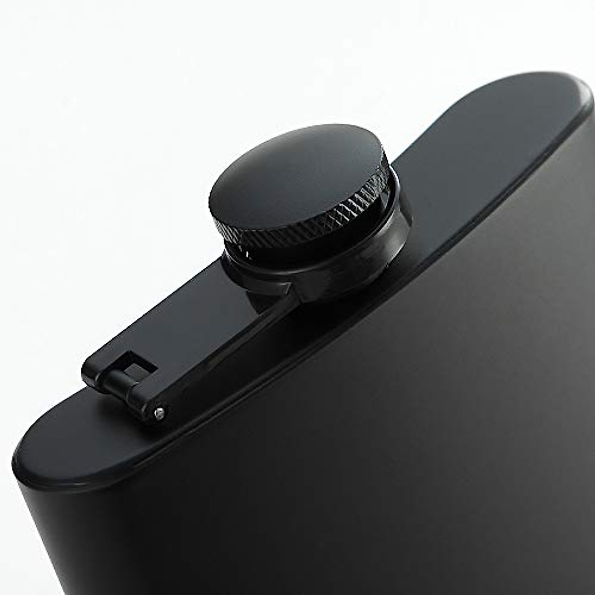 YWQ 6 Pcs Hip Flask for Liquor Matte Black 8 Oz Stainless Steel Leakproof with Funnel, Great Gift Idea Flask