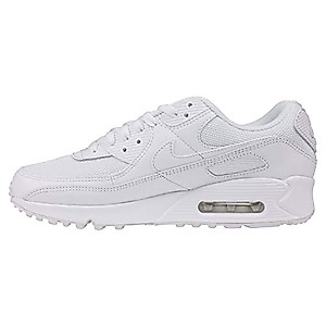 Nike Women Running Shoe, White White White Wolf Grey, 6.5