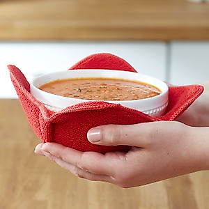 MSR Imports Cloth Microwave Bowl Huggers for Holding Hot Dishes - Set of 4
