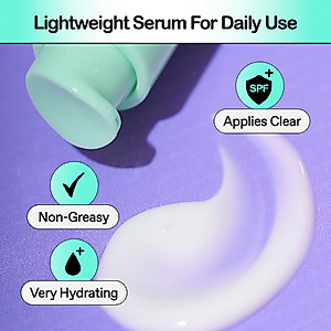 EVERYDAY HUMANS SPF30 PA +++ Sheer Sunscreen Serum Primer, 1.7oz | Light Glow Finish with Hyaluronic Acid | Make-Up Primer SPF Moisturizer For All Skin Types | Resting Beach Face