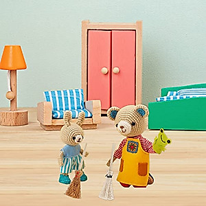 Cobee Dollhouse Miniature Broom, 10Pcs Mini Straw Broom Doll House Furniture Decor Witches Prop Broom Dollhouse Accessories Party Supplies