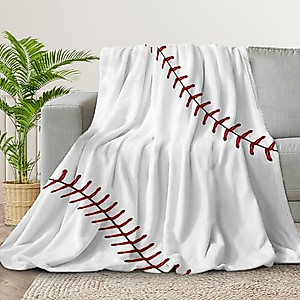 Baseball Blanket for Boys Girls, Super Soft Kids Baseball Gifts Blanket, Lightweight Cozy Flannel Baseball Throw Blankets for Birthday Christmas Thanksgiving Bed Couch Sofa 40in X 50in