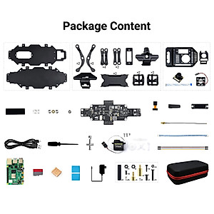 waveshare WAVEGO 12-DOF Bionic Dog-Like Robot Open Source for ESP32 and PI4B Facial Recognition Color Tracking Motion Detection Compatible with PI4B-4GB (Included) (26 Items)